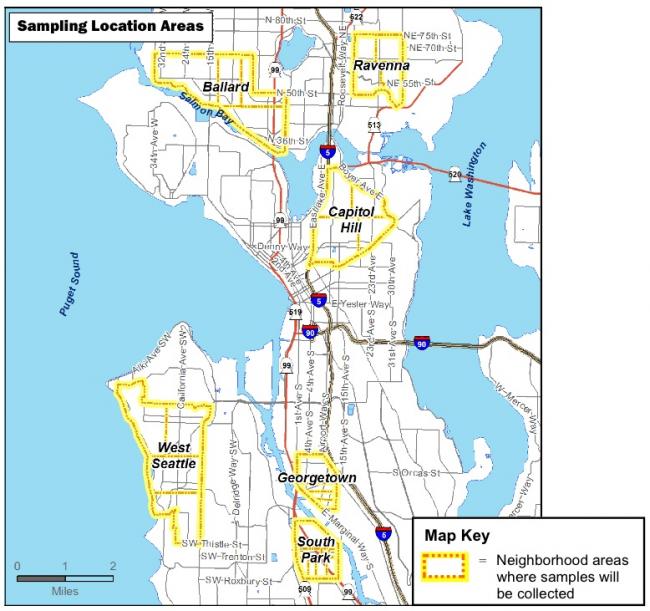 Dept. of Ecology sampling local soil for dioxins and furans | Westside ...